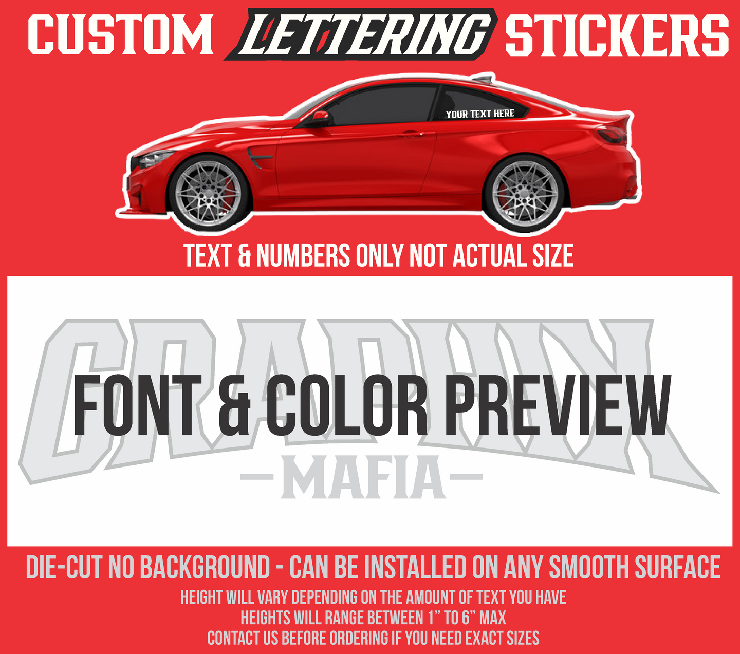 Custom Die-Cut Stickers – Graphix Mafia